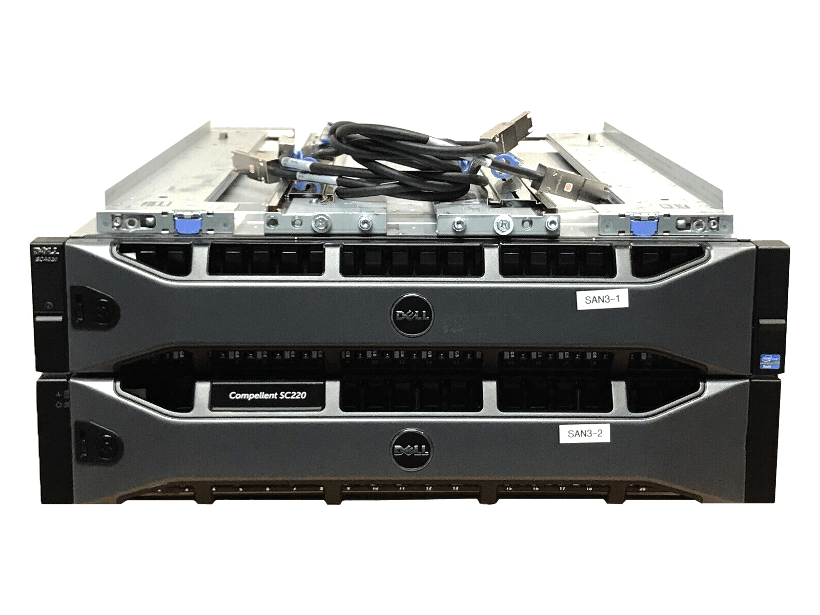 Compellent SC4020 Licensed 48x 480GB 12G SAS SSD All Flash 8Gb FC 23TB