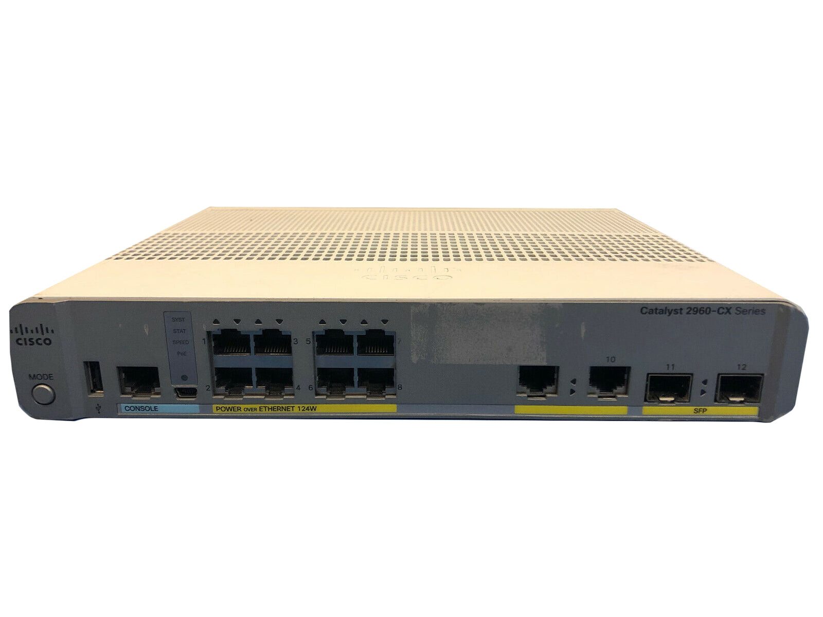 Cisco Catalyst 2960 WS-C2960CX-8PC-L 2x SFP 8 GE PoE+ with Rack Ears