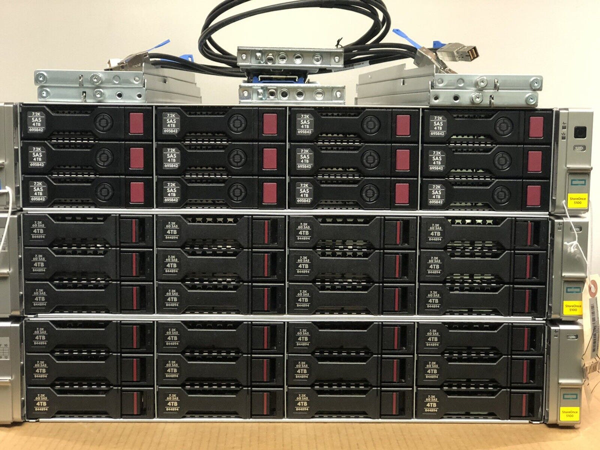 HP StoreOnce 5100 144TB Storage System iSCSI+FC Updated Licensed Cat+S